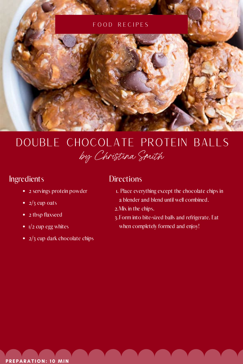Double Chocolate Protein Balls | christinasmithco.com